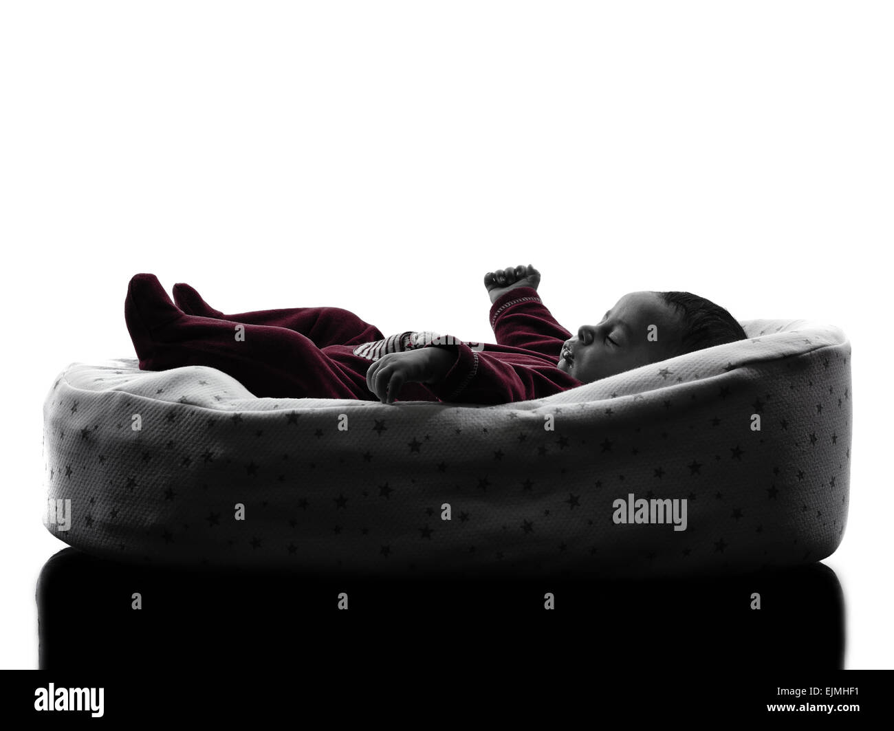 Baby sleeping silhouette hi-res stock photography and images - Alamy