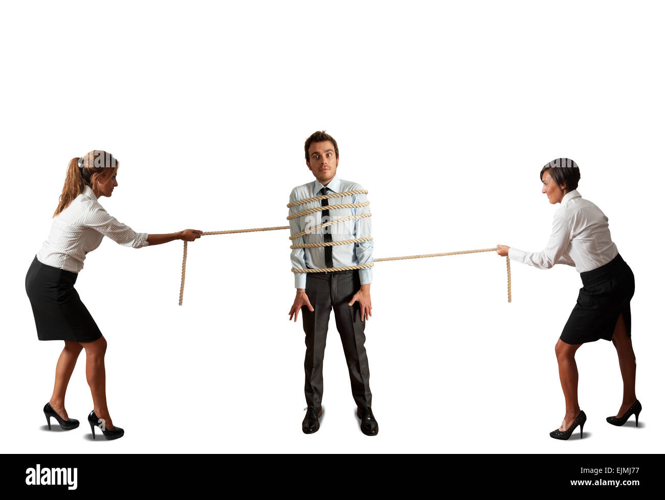 Women in competition Cut Out Stock Images & Pictures - Alamy