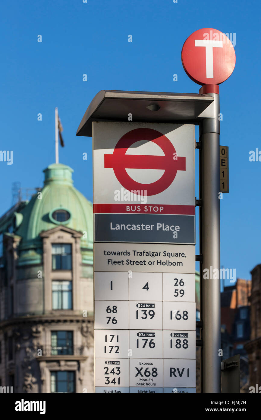 Bus Stop sign, London Stock Photo - Alamy