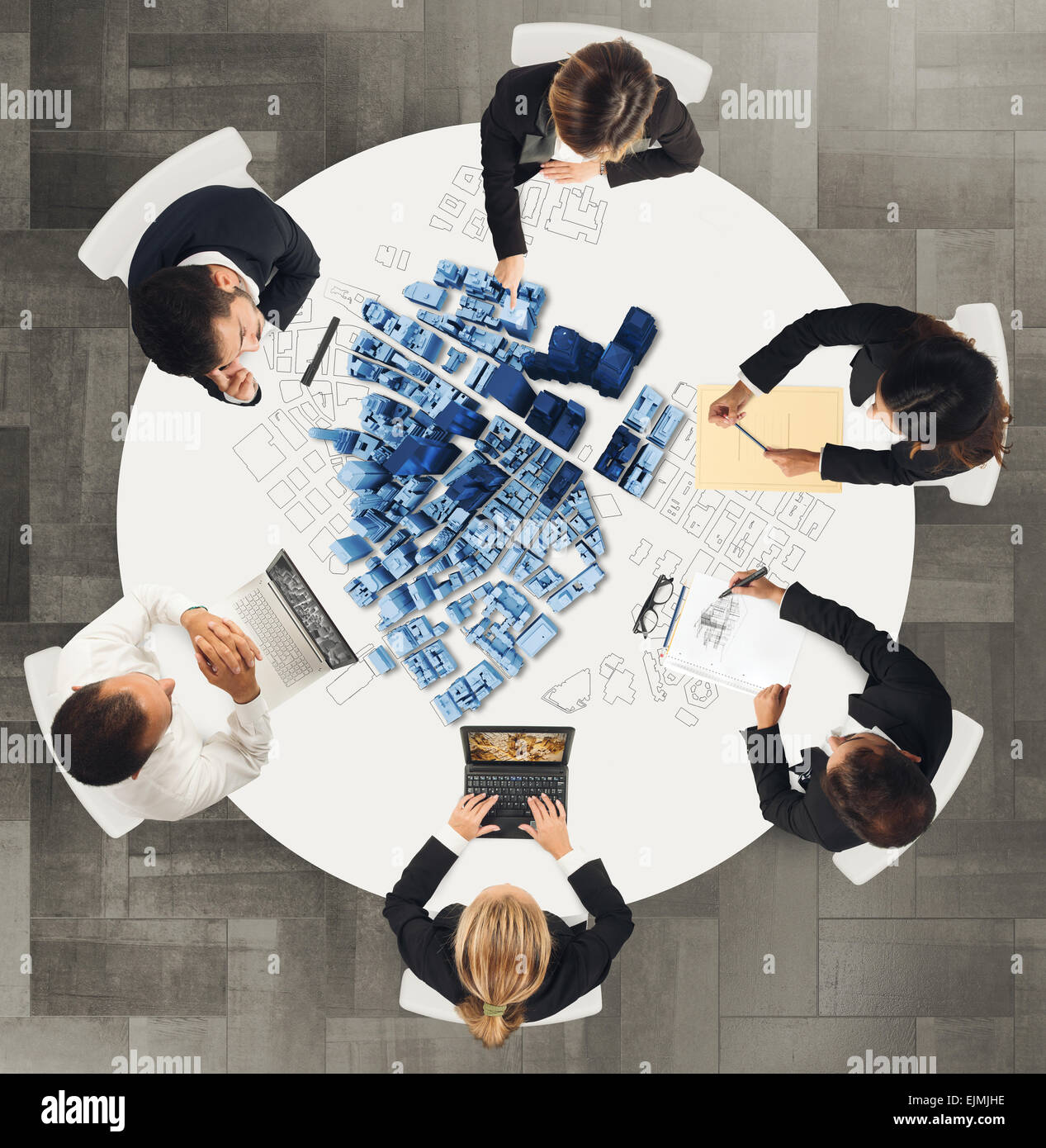 Build construction team Stock Photo - Alamy