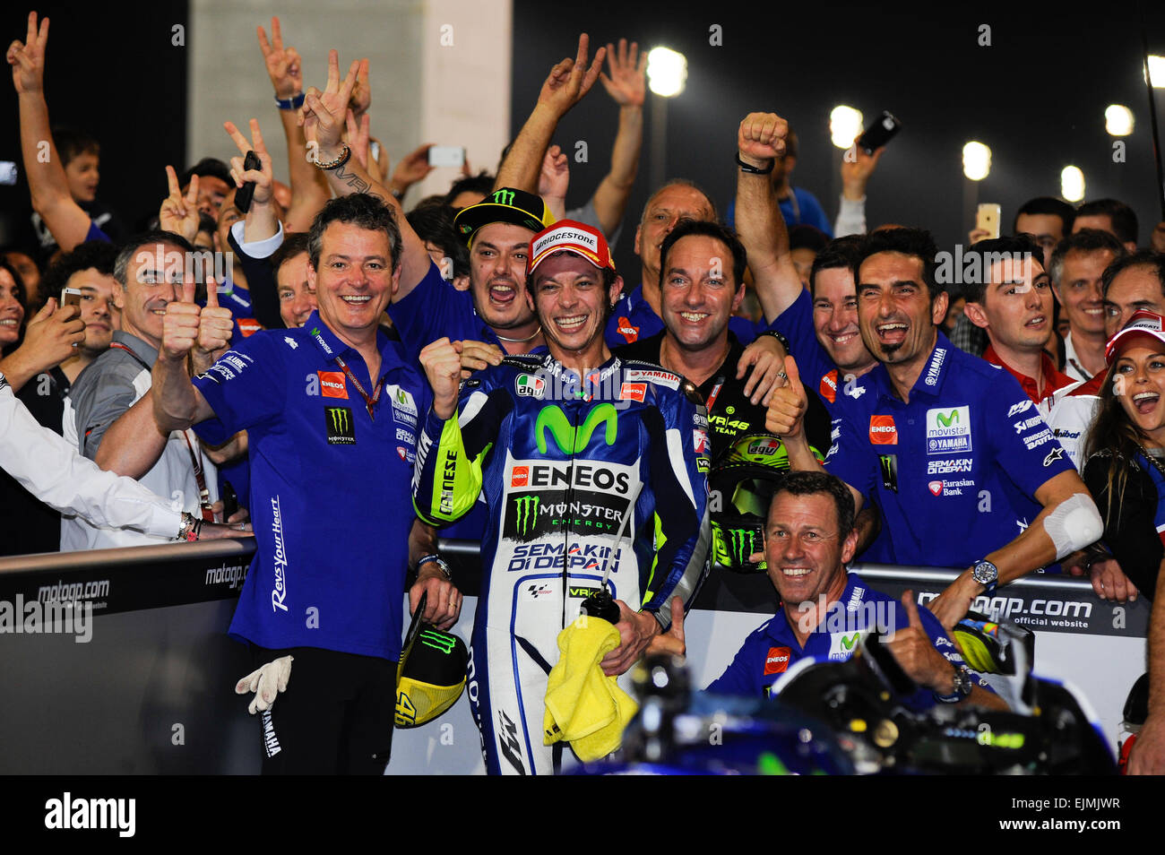 Losail, Doha. 29th Mar, 2015. MotoGP. Qatar Grand Prix Race Day. The ...
