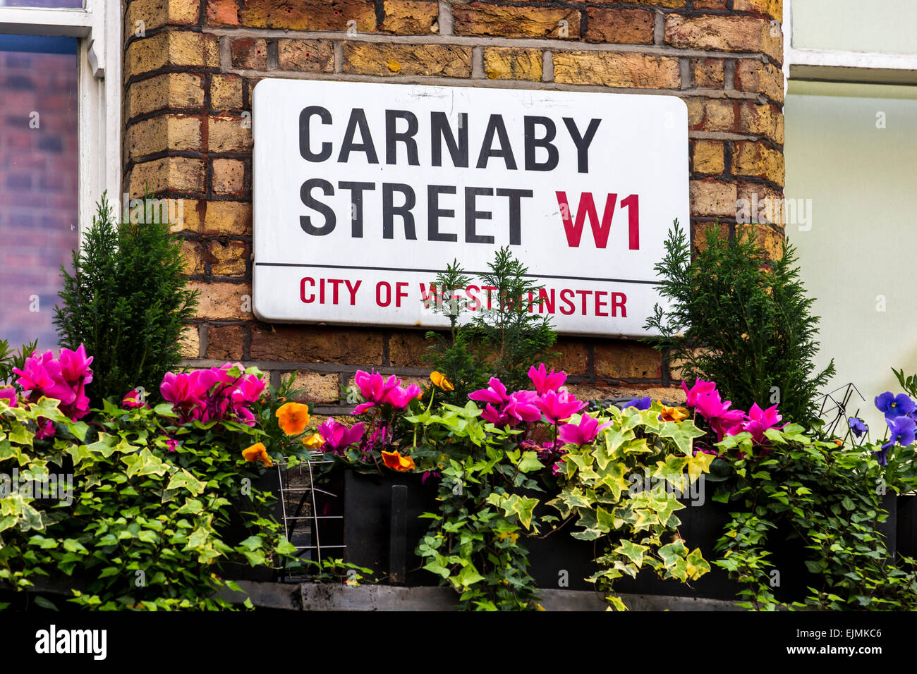 Carnaby Street sign, London Stock Photo - Alamy