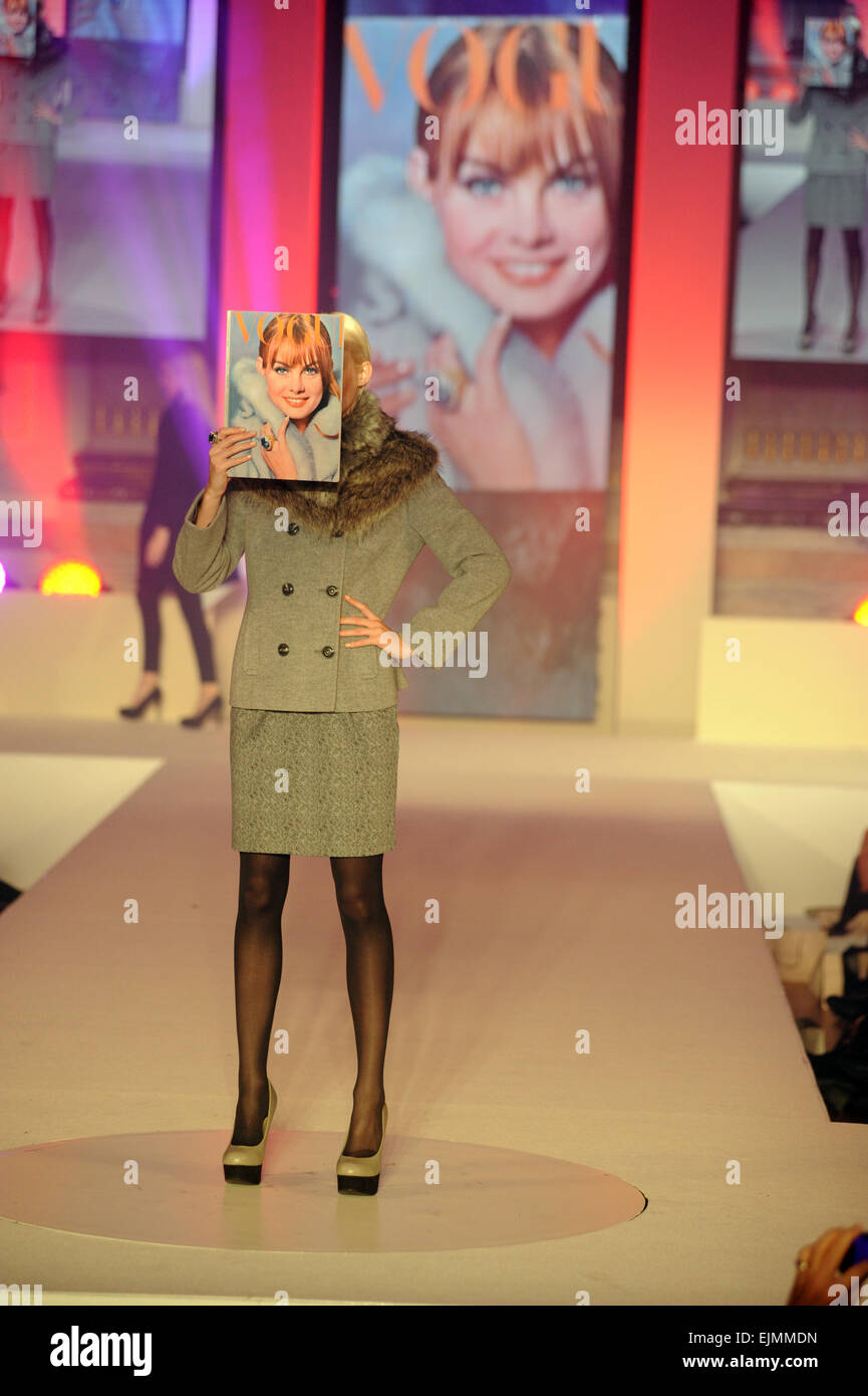 London,UK,4 October 2014,Models nurses walk catwalk at Coatwalk 2014 ...