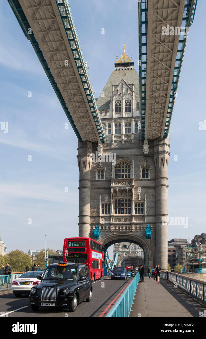 Tower Bridge details, London Stock Photo - Alamy
