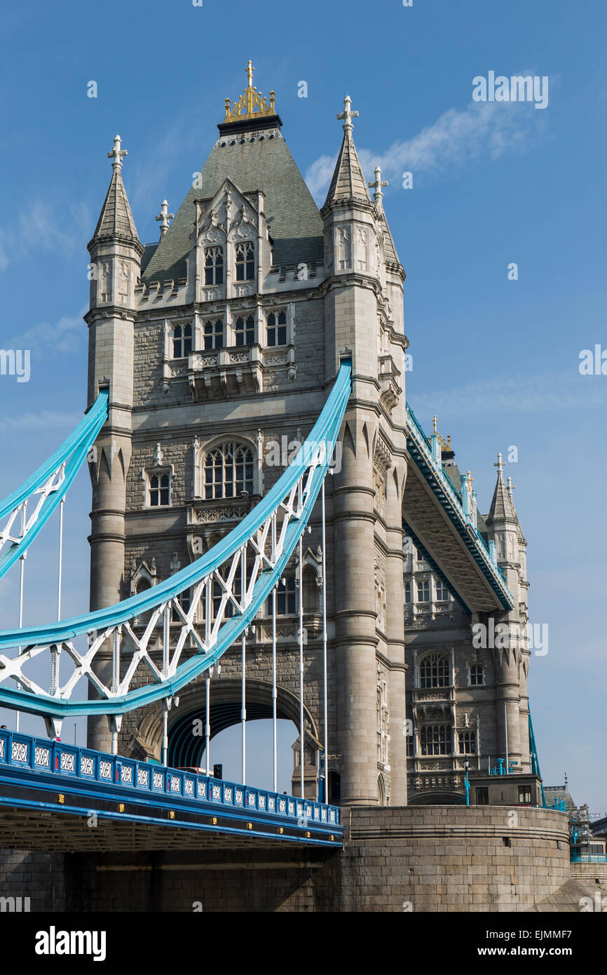 Tower Bridge details, London Stock Photo - Alamy