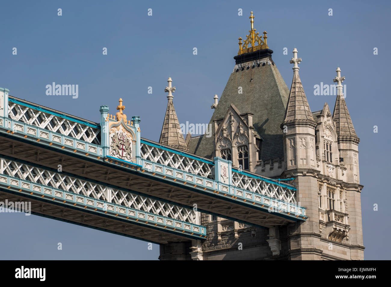Tower Bridge details, London Stock Photo - Alamy