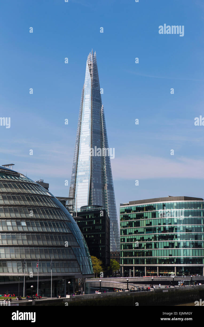 The Shard from Tower Bridge, London Stock Photo - Alamy