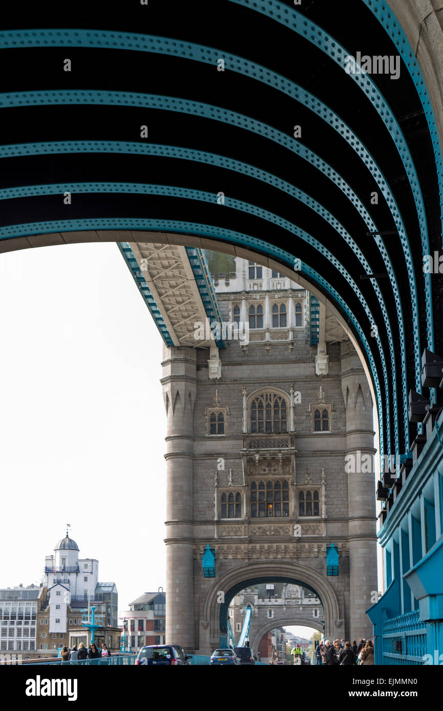 Tower Bridge details, London Stock Photo - Alamy