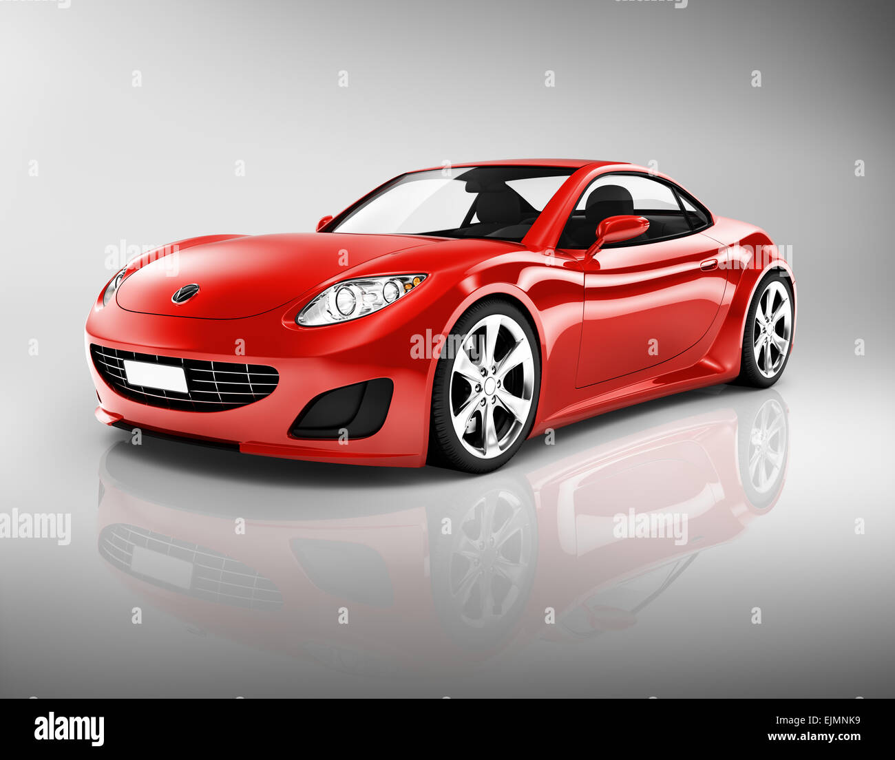 Red Sport Car Stock Photo - Alamy