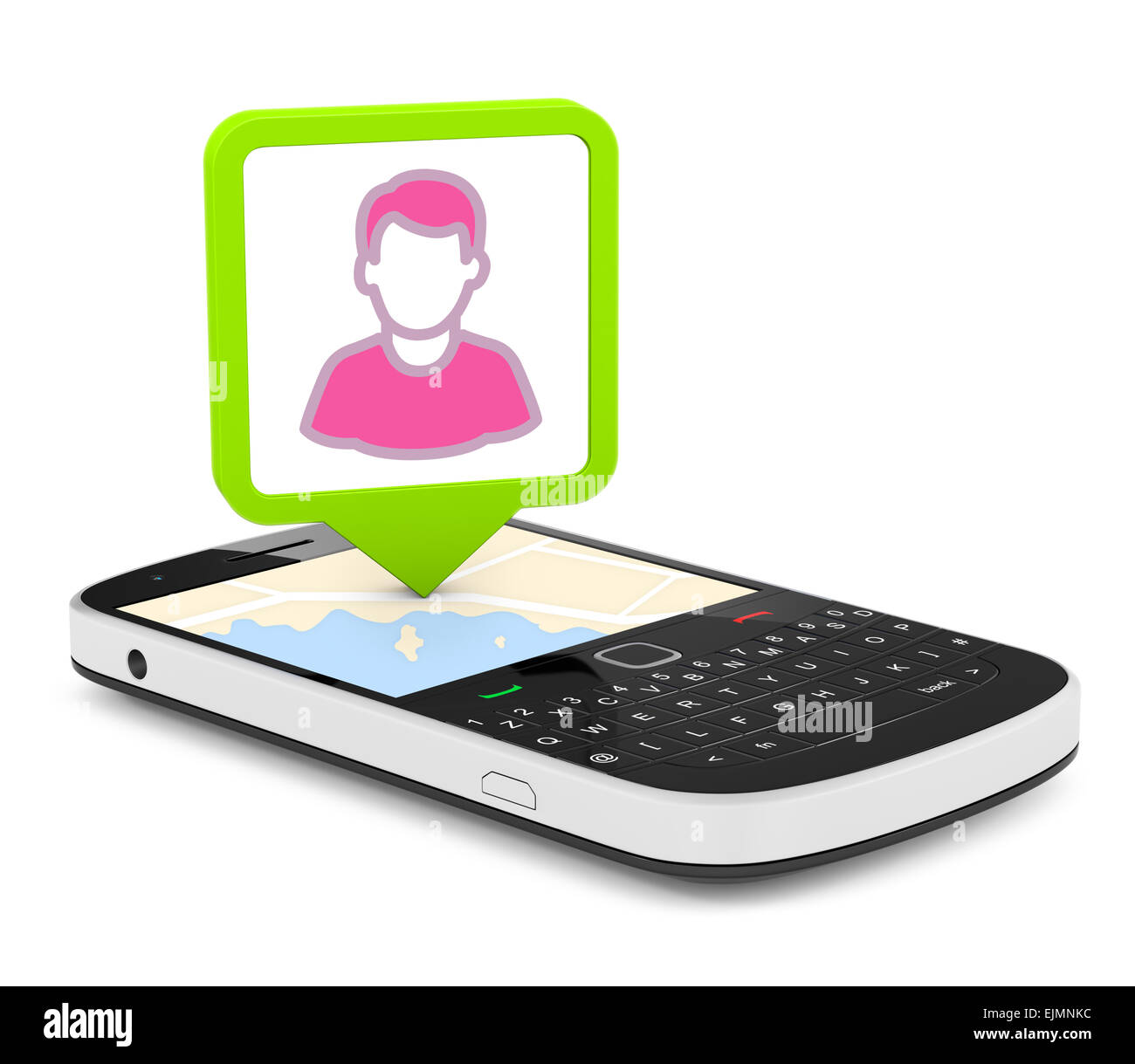 Location in phone icon Cut Out Stock Images & Pictures - Alamy