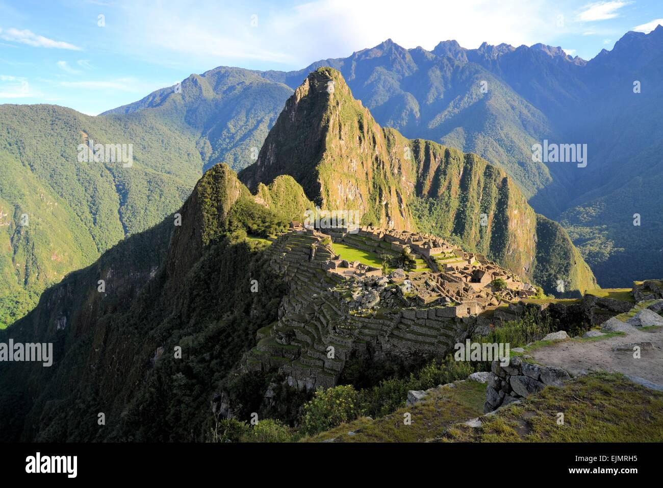 Machu Picchu, lost Inca city in the Andes, Peru Stock Photo - Alamy