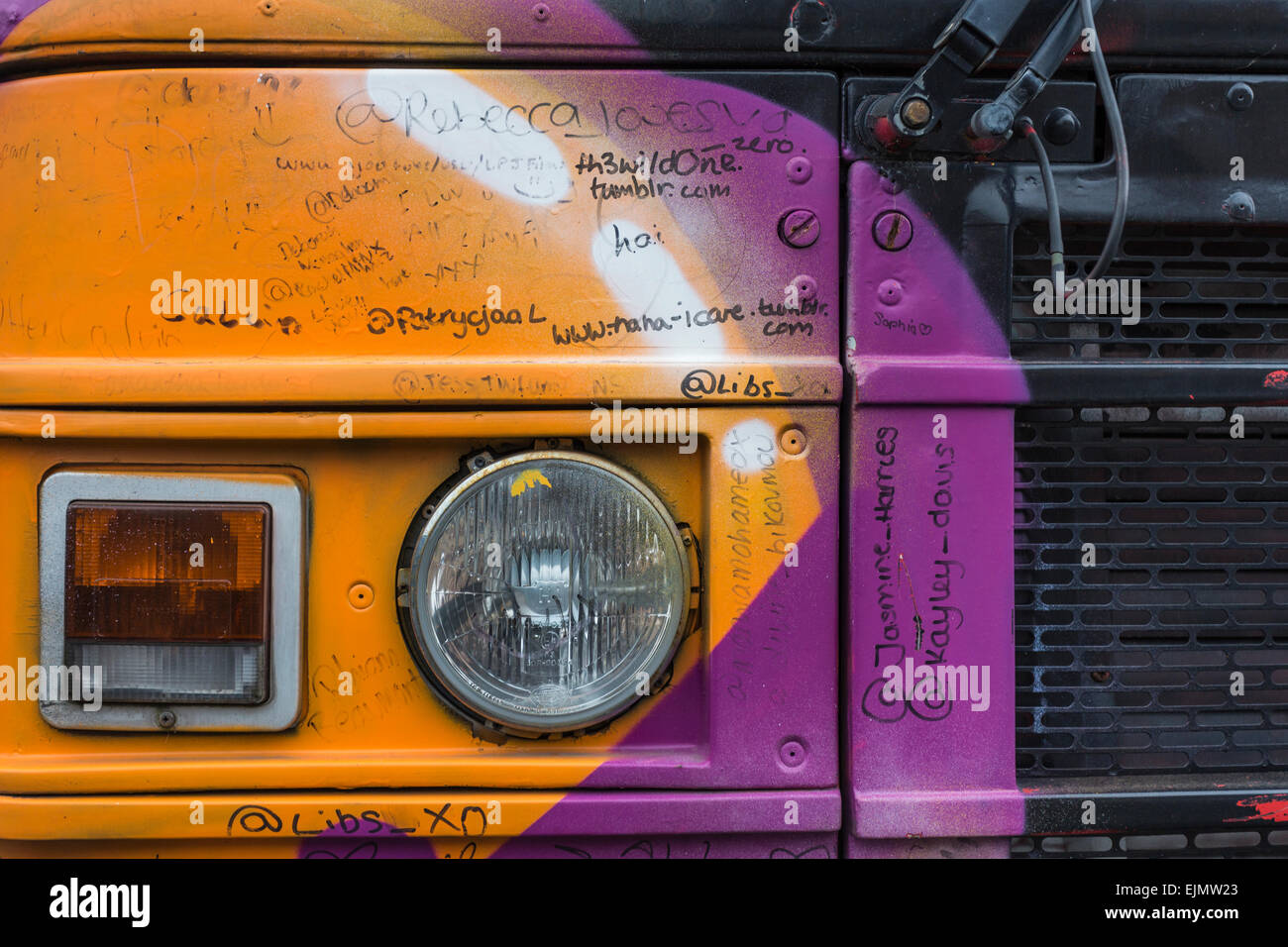 The Boom Bus outside Battersea Power Station, Battersea, London ...