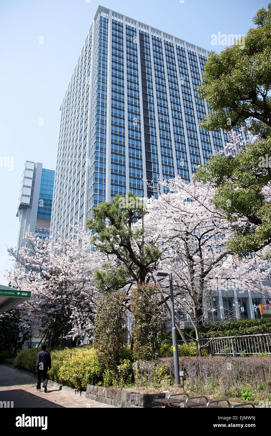 General view: the new building Shinagawa Season Terrance is under ...
