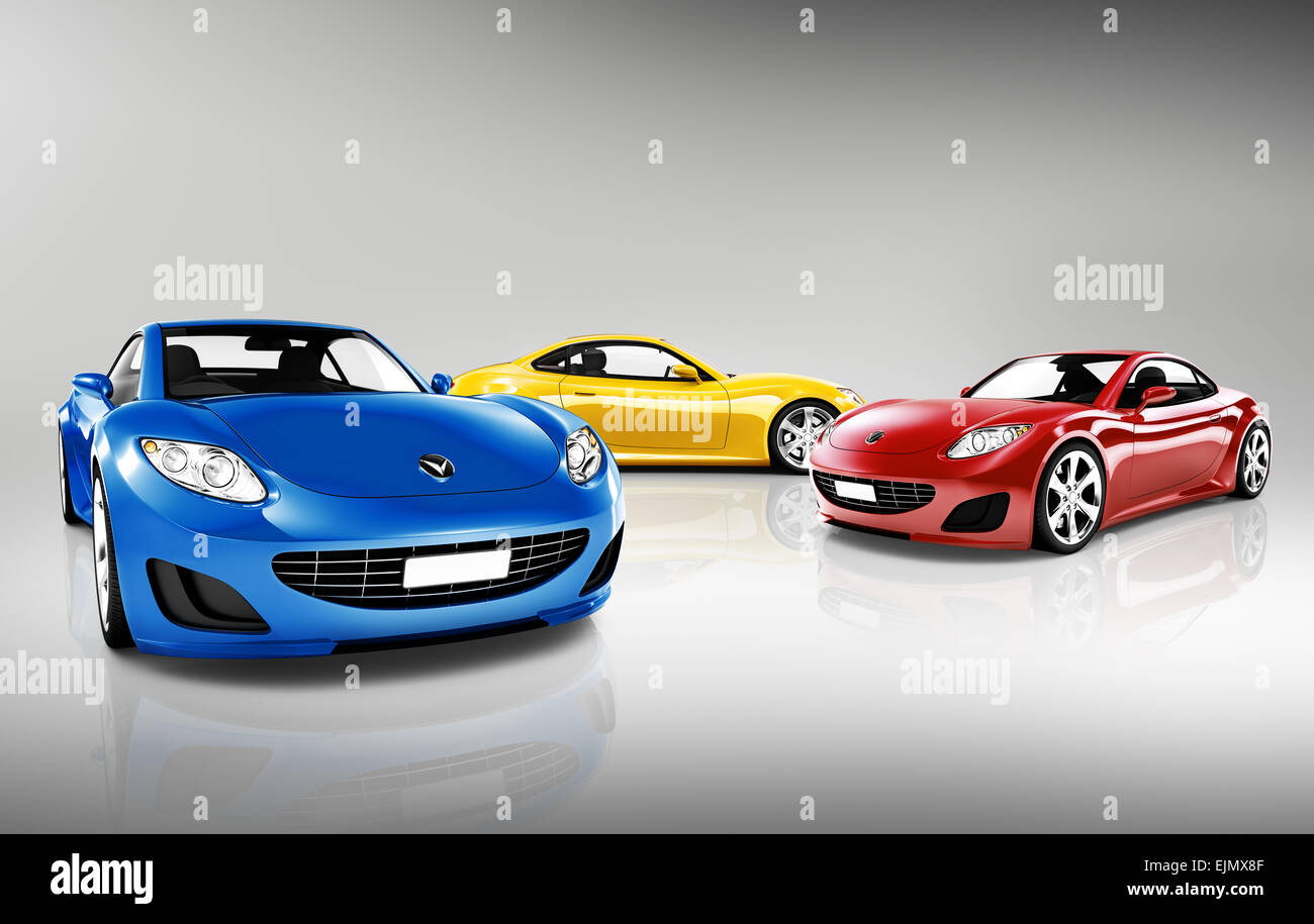Collection of Sport Cars Stock Photo - Alamy