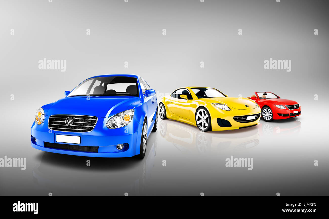 Blue and white colored vehicle hi-res stock photography and images - Alamy