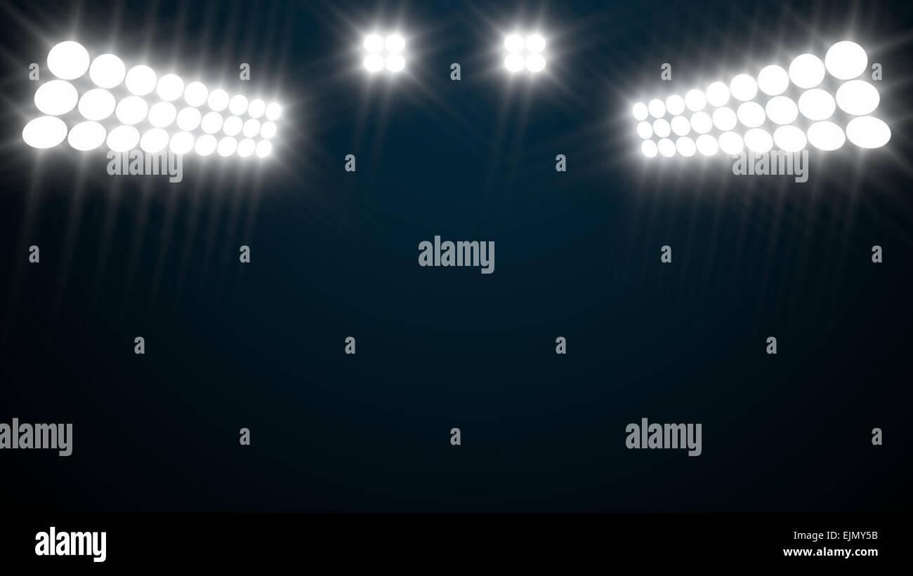 Abstract Illustration of Empty Stage Spotlight with Rays or Disco ...