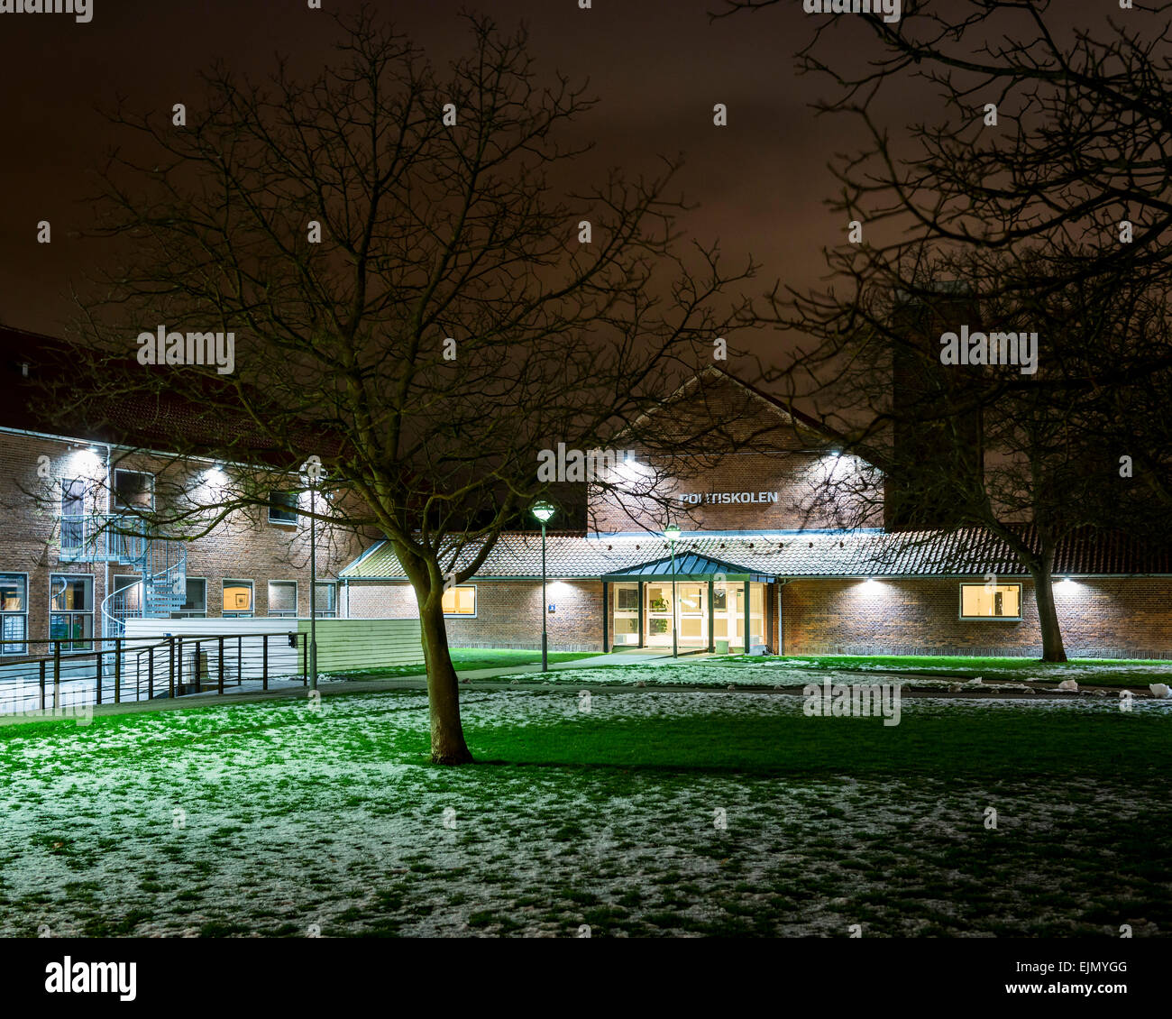 Front entrance to the academy, from angle. Danish Police Academy ...