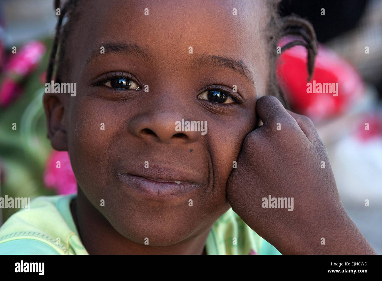 Namibian girl, portrait, Outjo, Namibia Stock Photo - Alamy