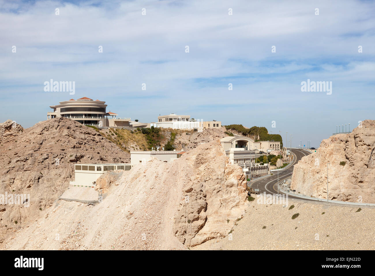 Jebel Hafeet mountain in the outskirts of Al Ain, Emirate of Abu Dhabi ...