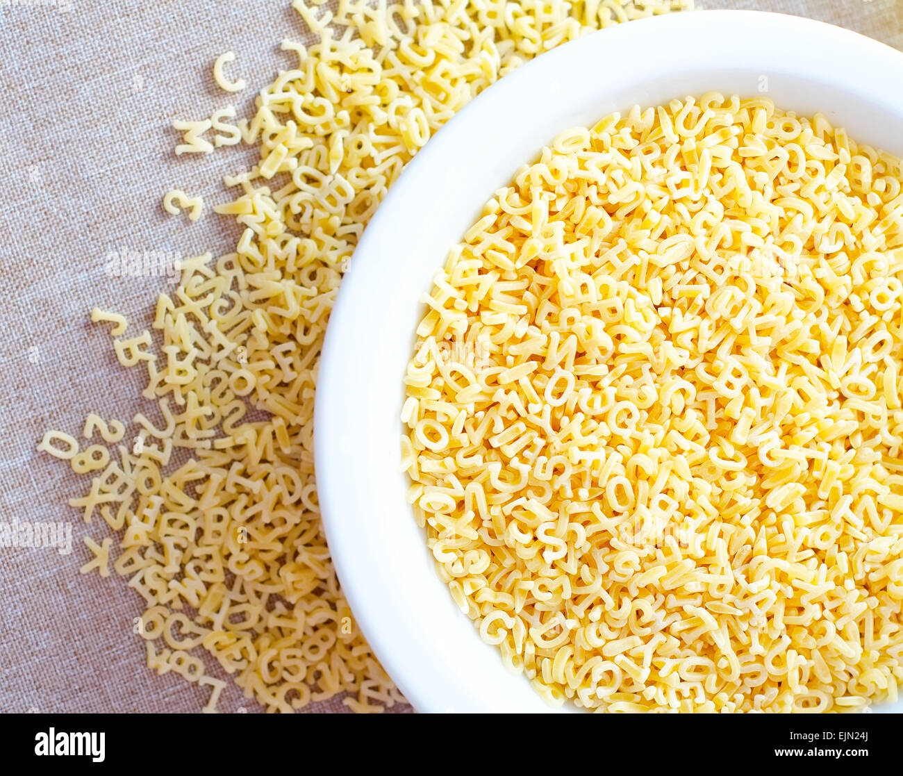 Alphabet spaghetti typeface hi-res stock photography and images - Alamy