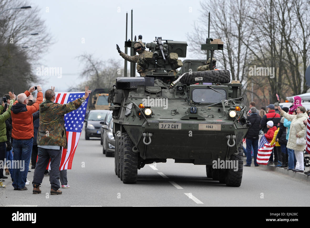 Convoy armored stryker vehicles hi-res stock photography and images - Alamy