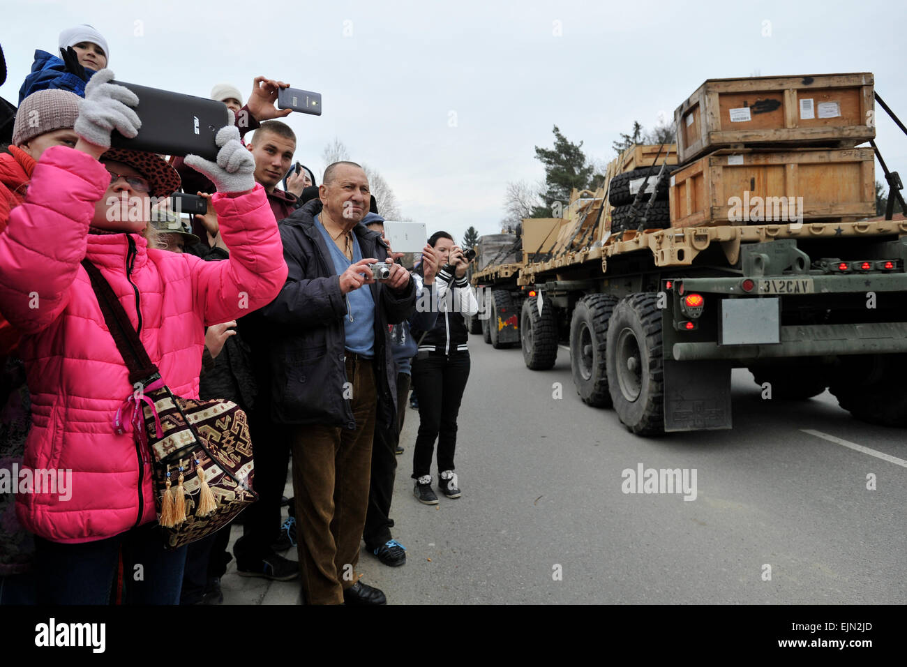 Convoy armored stryker vehicles hi-res stock photography and images - Alamy