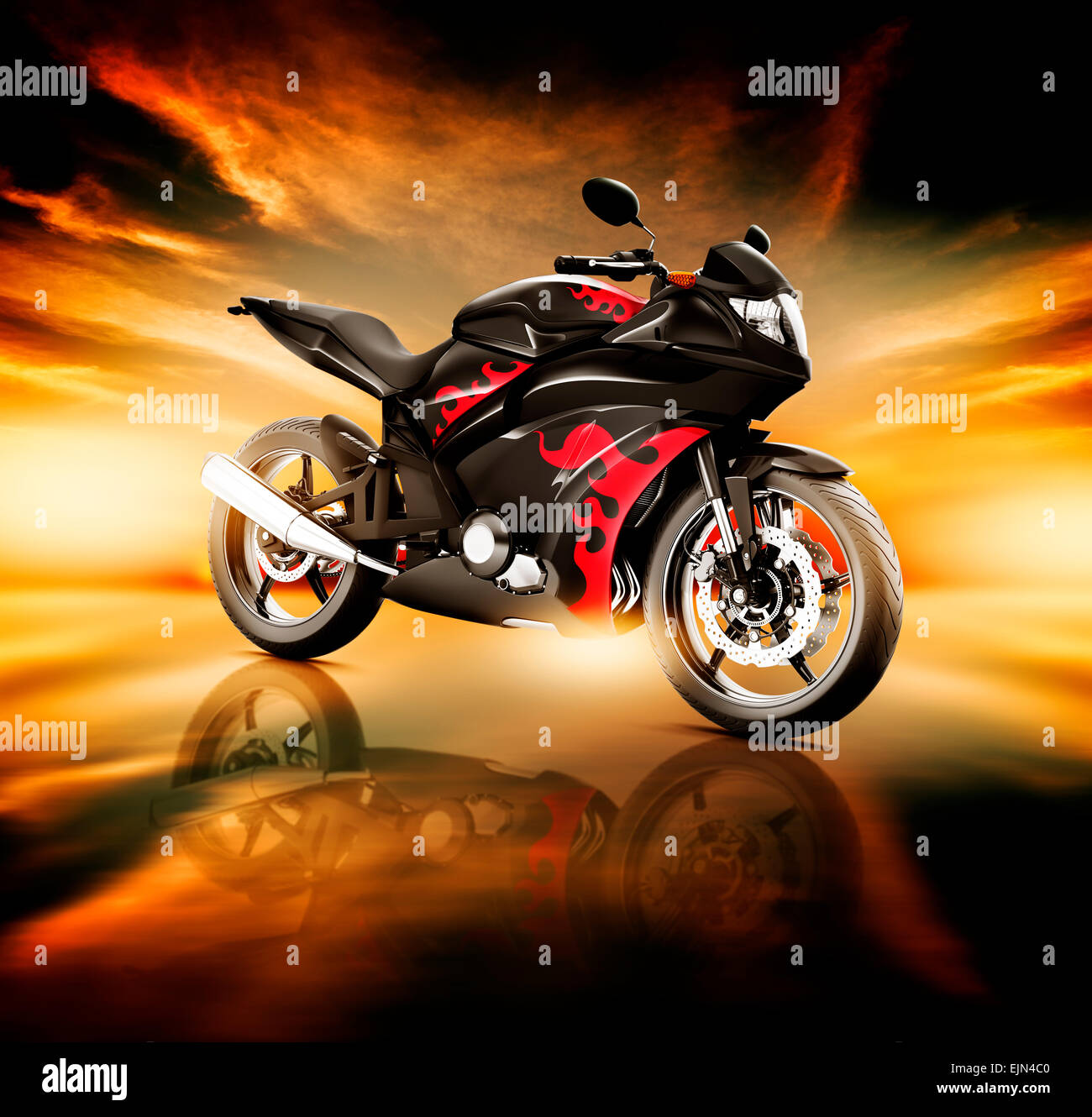 Motorcycle Land Vehicle Transportation Luxury Motorbike Elegance ...