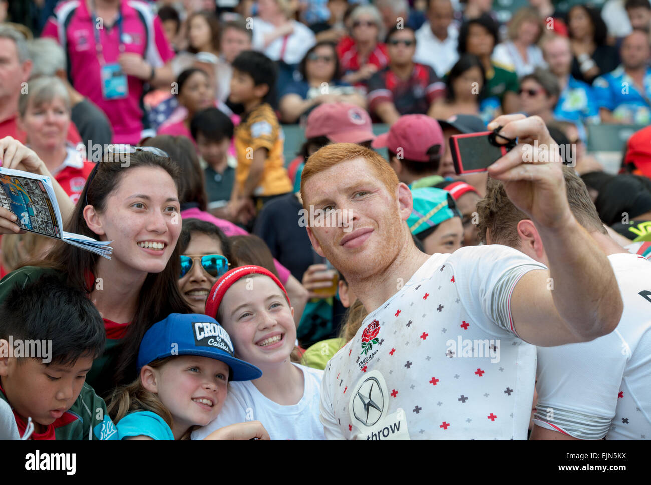 Hong Kong, China. 28th Mar, 2015. James Rodwell of England poses for ...