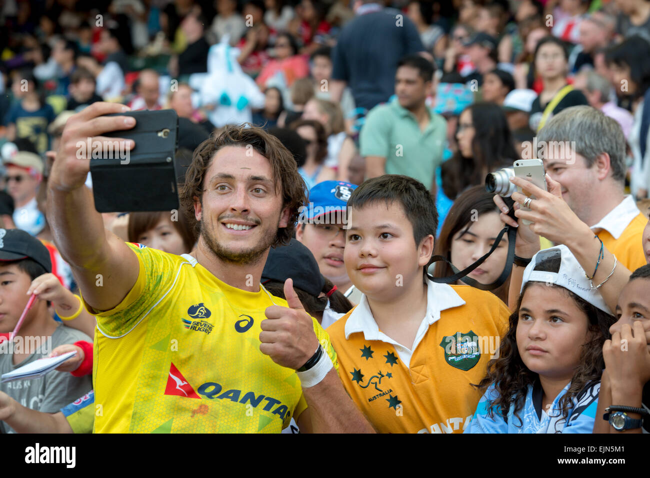 Hong Kong, China. 28th Mar, 2015. Sam Myers of Australia poses for ...
