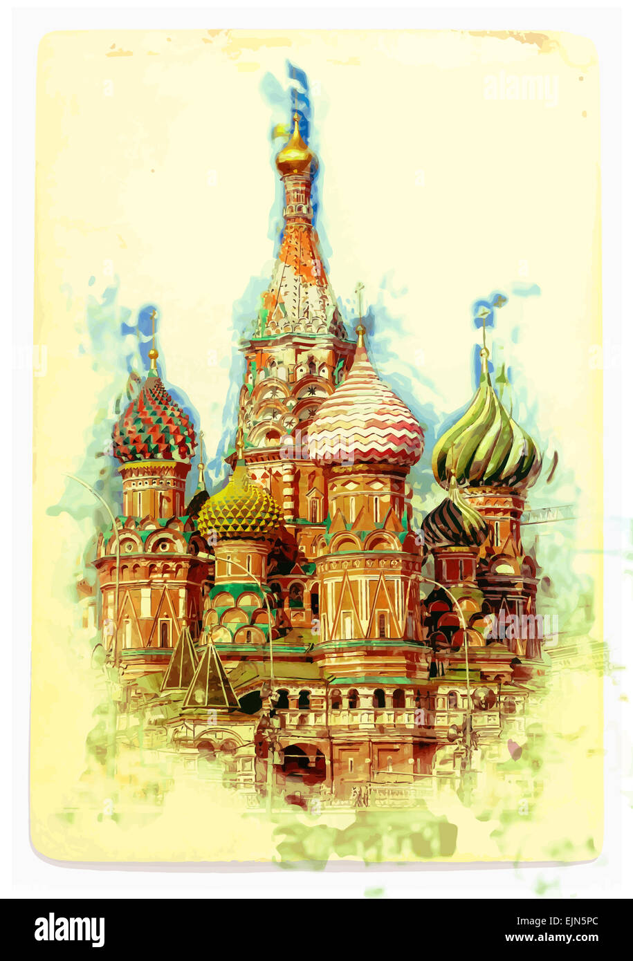 view of St. Basil's Cathedral Stock Photo - Alamy