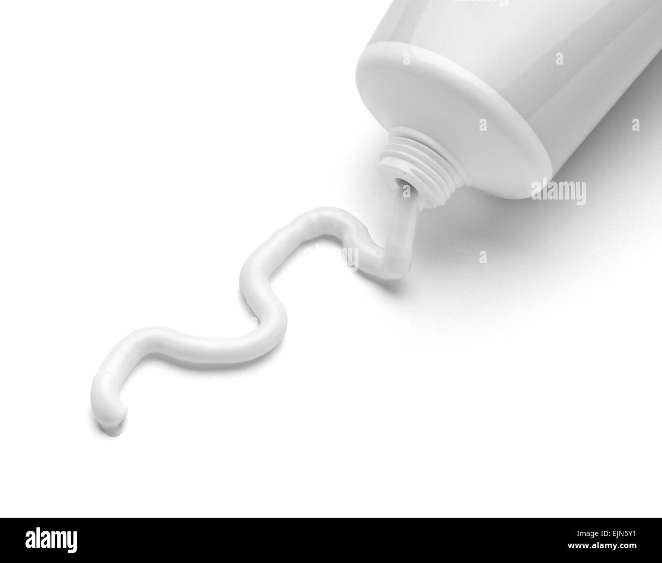 close up of a beauty cream tube on white background with clipping path ...
