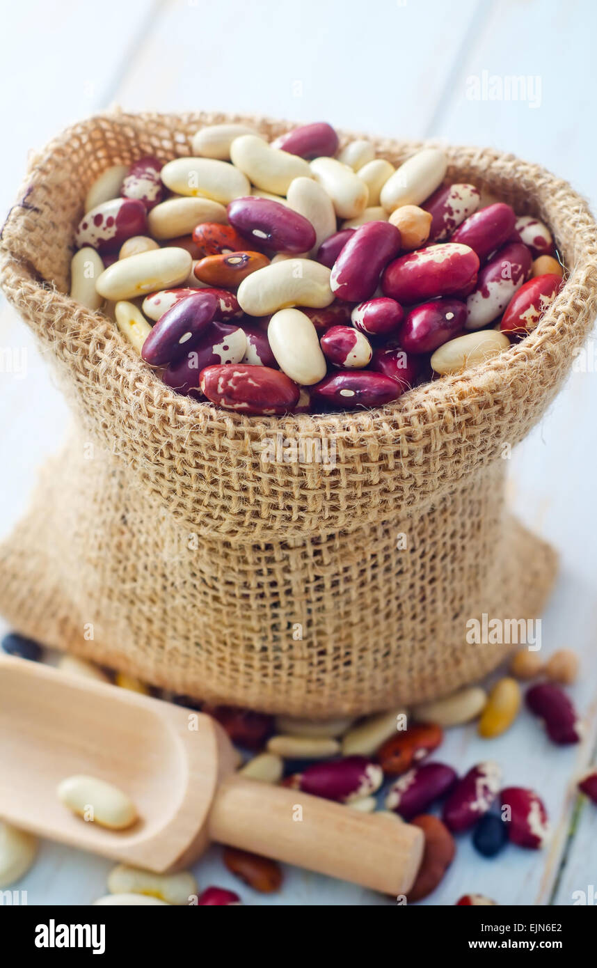 Raw color beans Stock Photo - Alamy