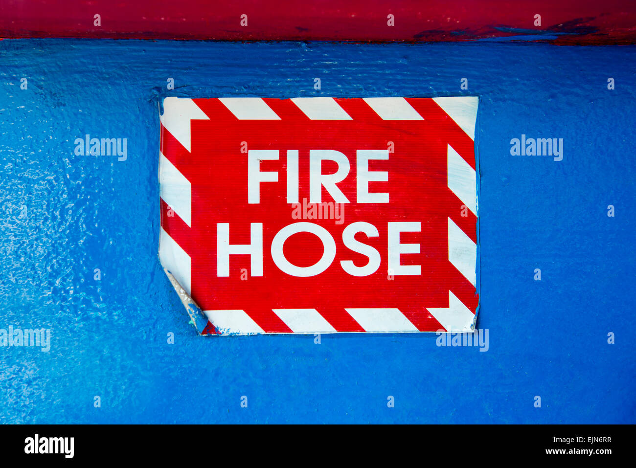 Fire hose sign fire hose hi-res stock photography and images - Alamy