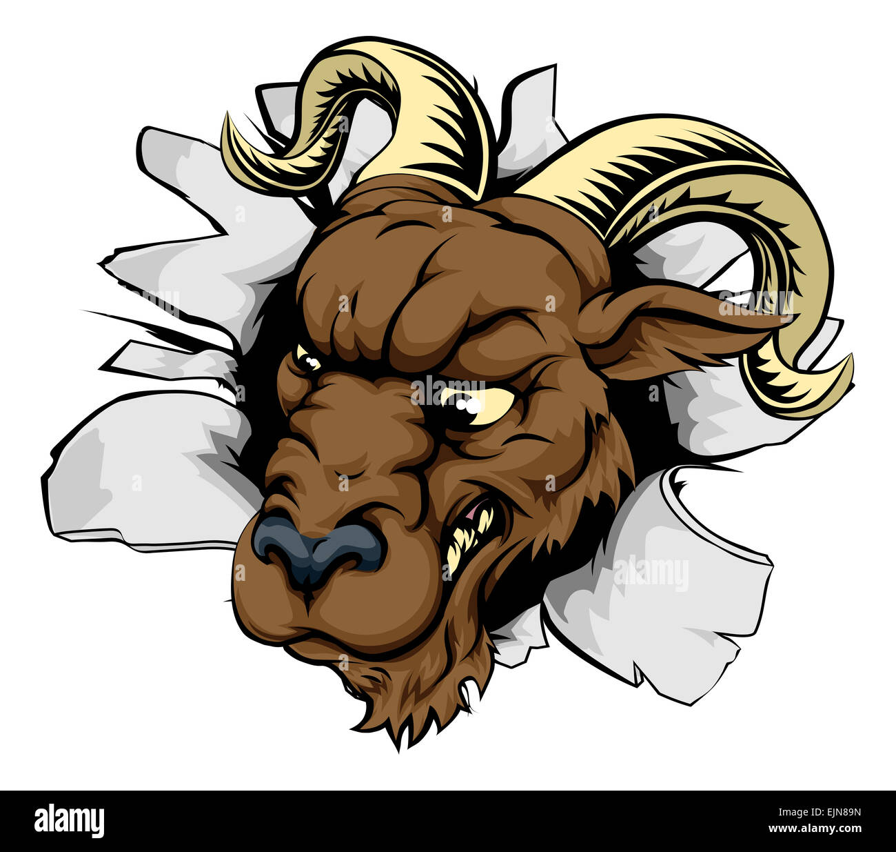 Ram Animal Head Logo