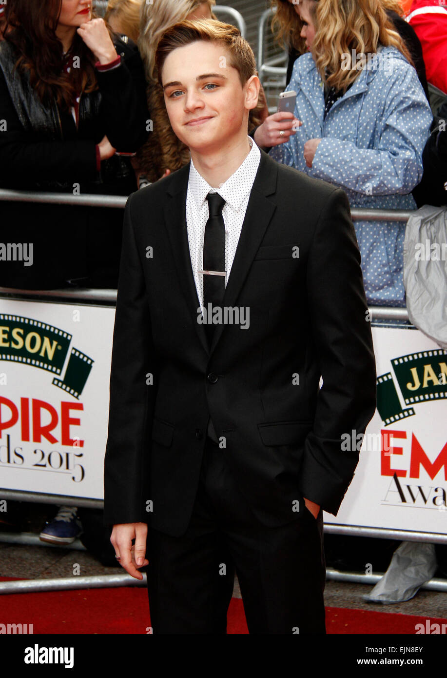 London, UK. 29th Mar, 2015. Dean-Charles Chapman, Jameson Empire Awards ...