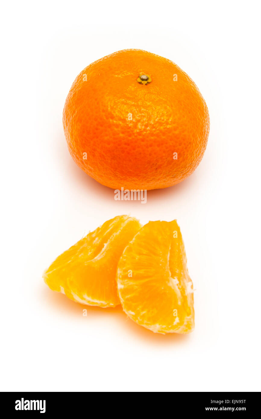 Clementine's isolated on a white studio background Stock Photo - Alamy