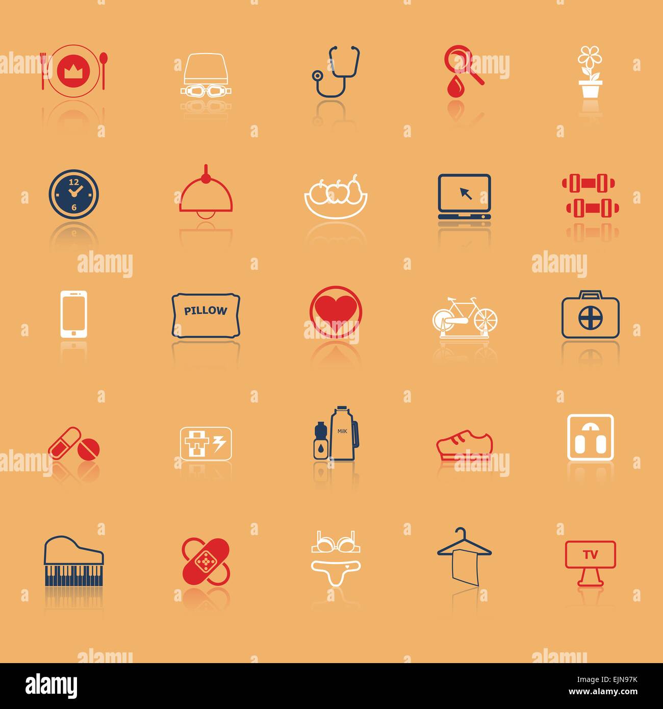 Time To Reflect Stock Vector Images - Alamy