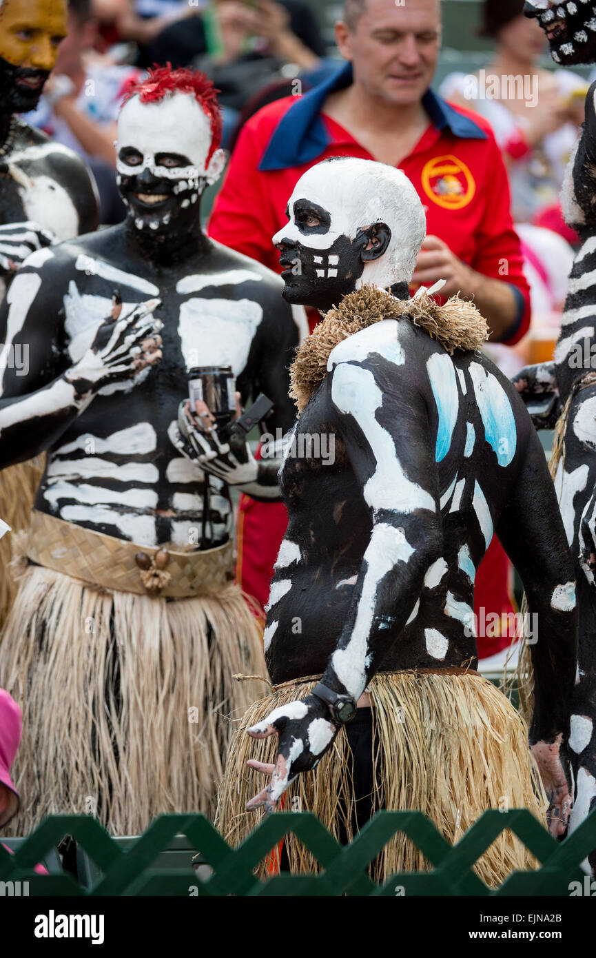 Hong Kong, China. 28th Mar, 2015. Skeleton tribal warriors in the ...
