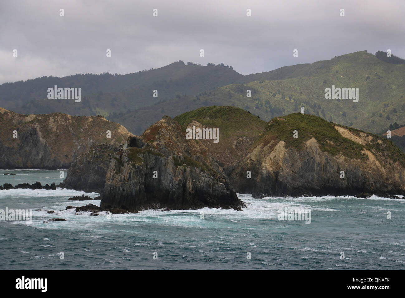 Entrance to Cook Strait from Picton New Zealand Stock Photo - Alamy