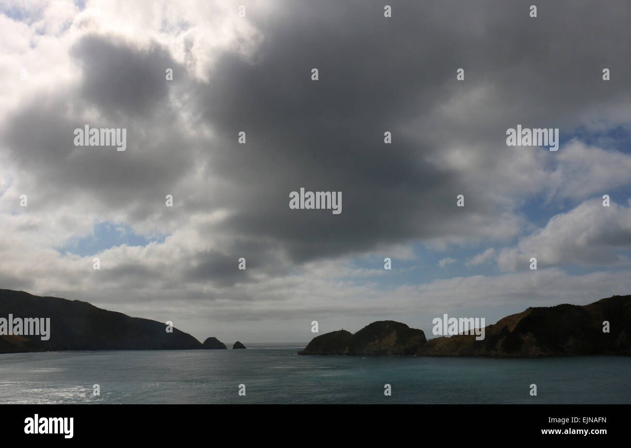 Entrance to Cook Strait from Picton New Zealand Stock Photo - Alamy