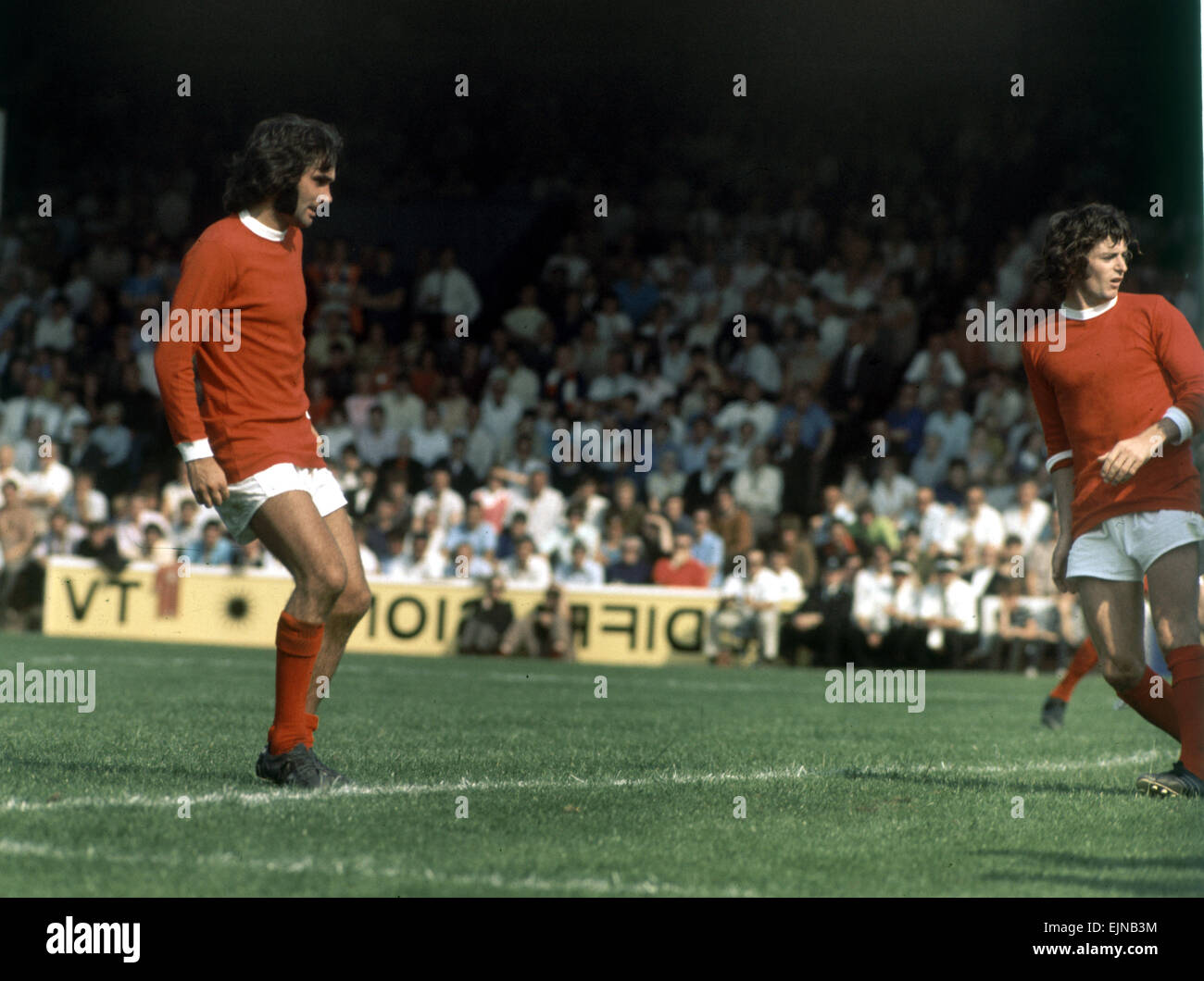 George Best Manchester United Football Player Circa August 1969 Stock ...