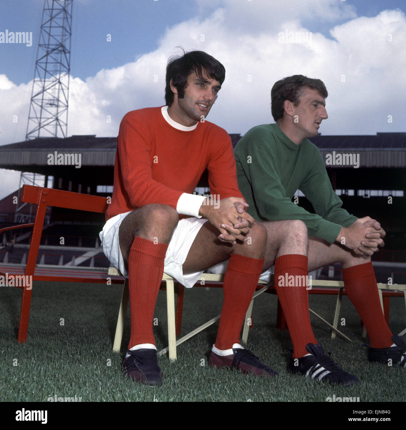 George Best Manchester United Football Player August 1969 Stock Photo ...