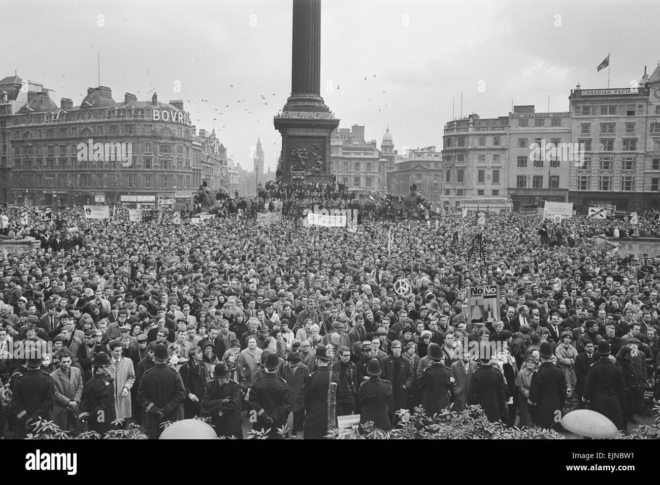Trafalgar square protest 1960s hi-res stock photography and images - Alamy