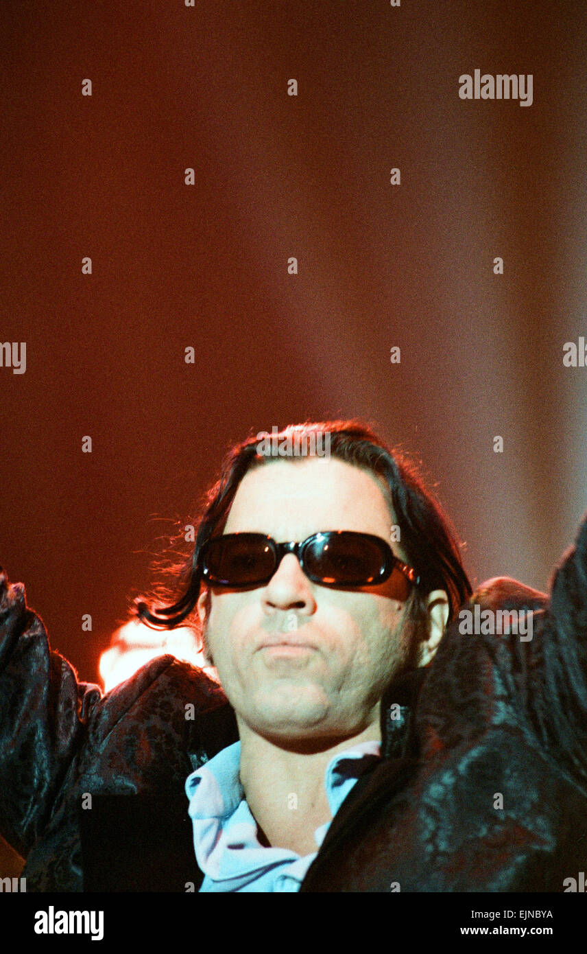 Michael Hutchence lead singer of INXS, pictured in concert - Elegantly ...