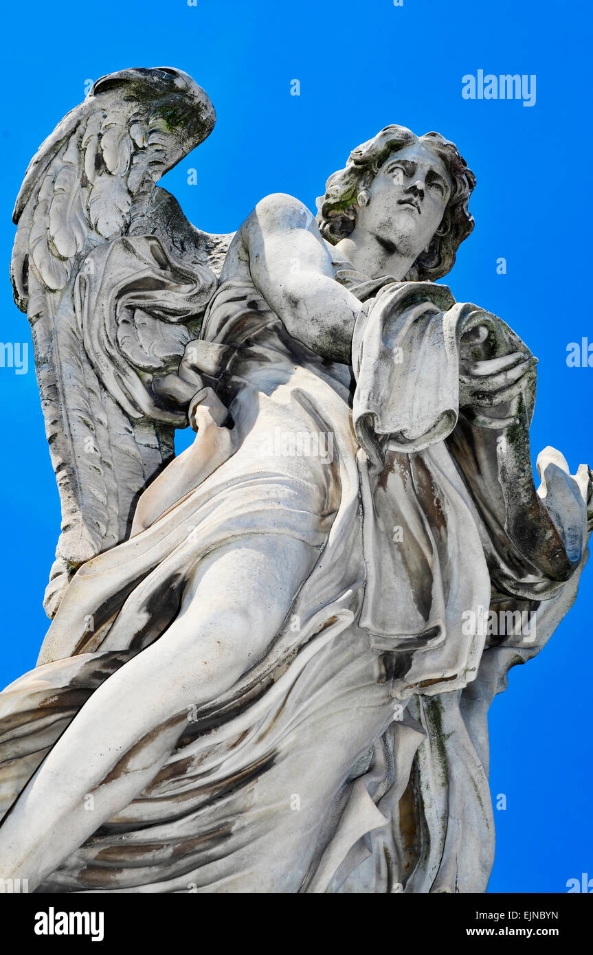 seventeenth century statue depicting the Angel with Garment and Dice ...