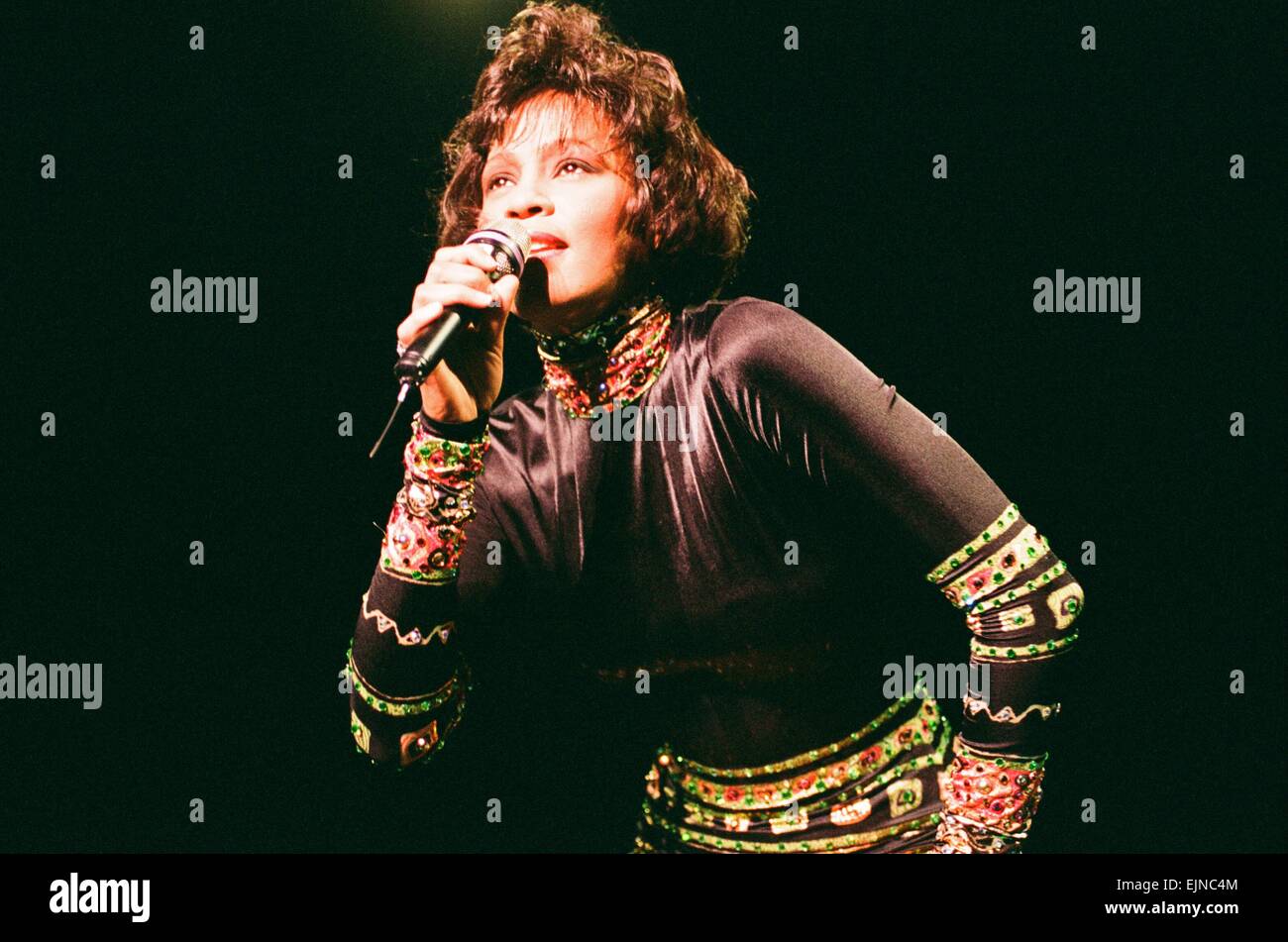 Whitney Houston in Concert at Earls Court Exhibition Centre, London ...