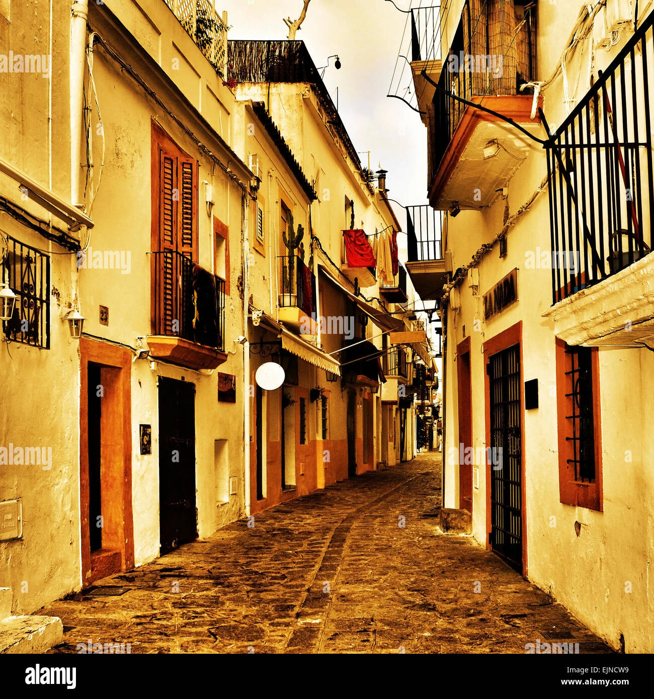 Ibiza old town hi-res stock photography and images - Alamy