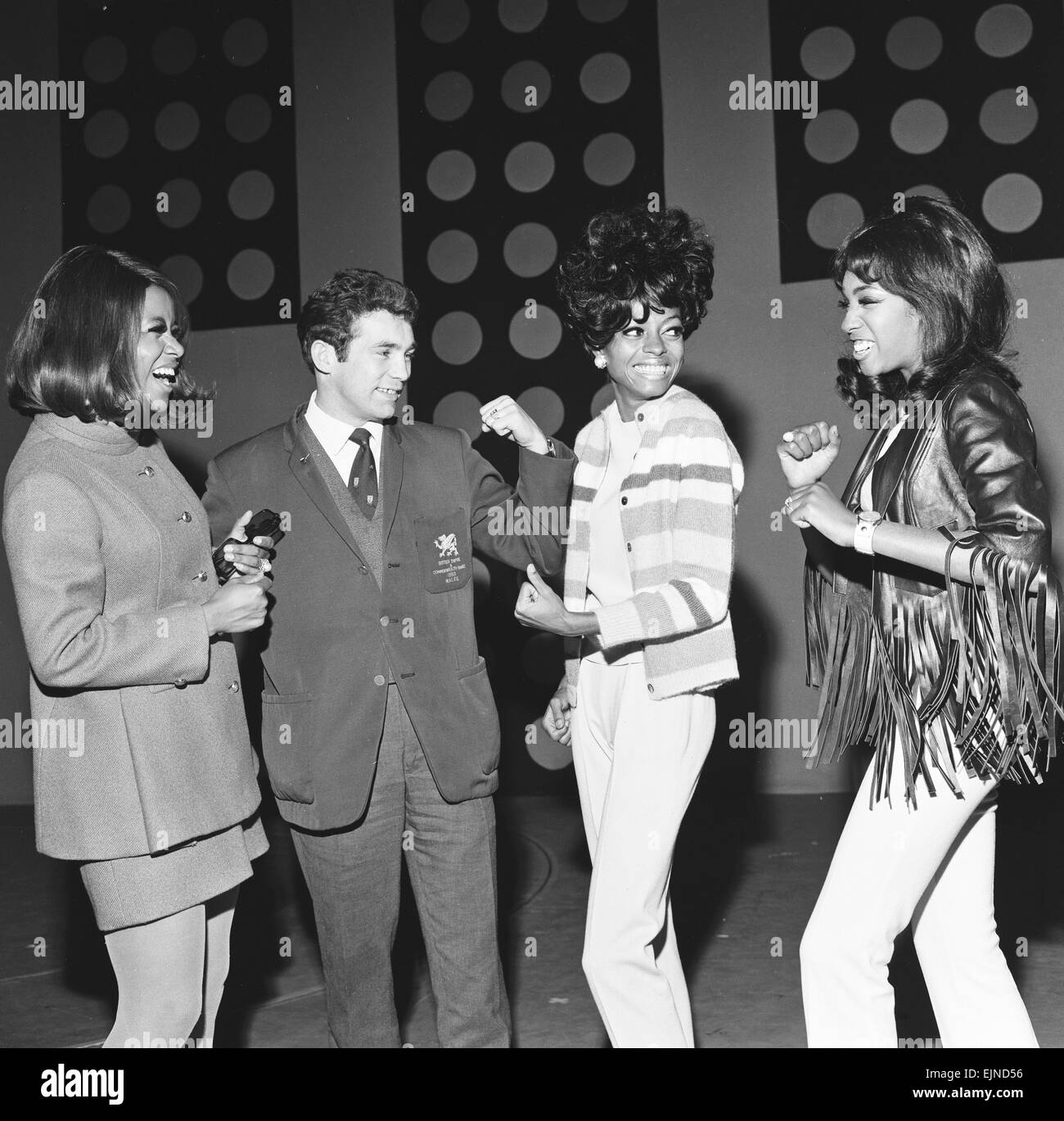 The Supremes meet Howard WInstone, World Feather Weight Champion at the ...