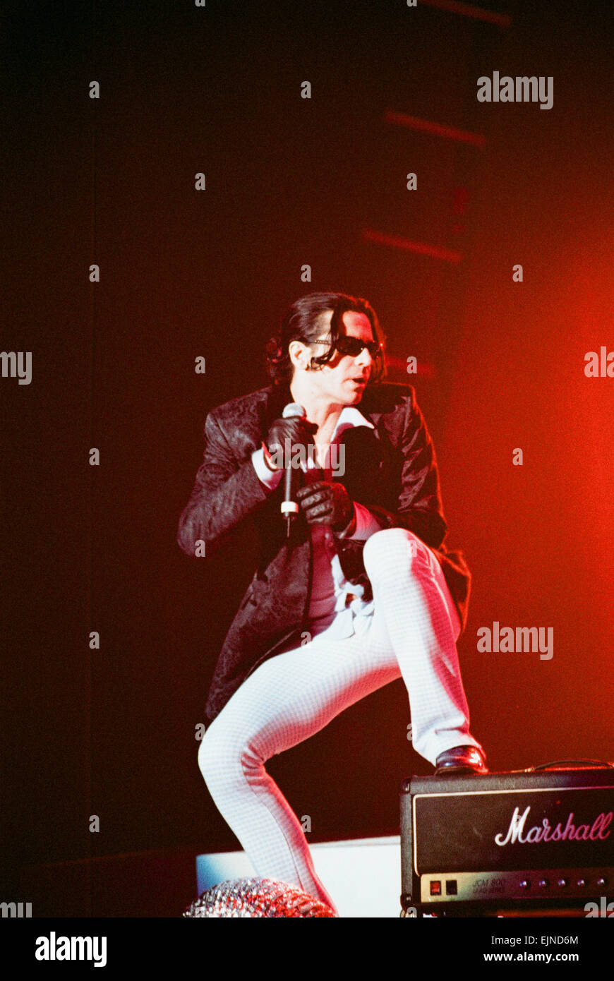 Michael Hutchence lead singer of INXS, pictured in concert - Elegantly ...