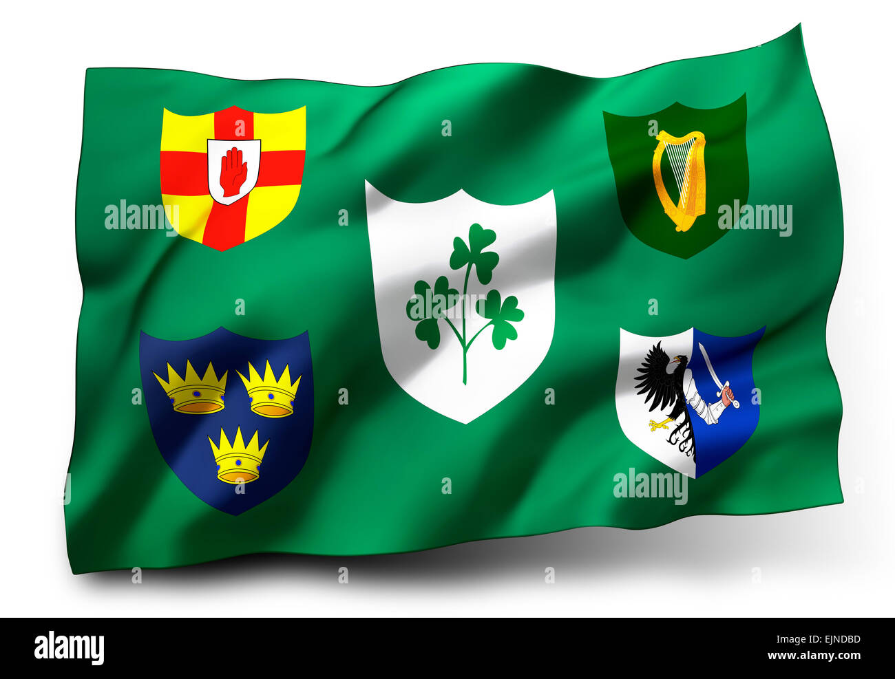 Waving ireland flag hi-res stock photography and images - Alamy